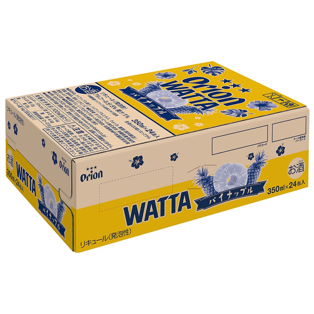 WATTA パイナップル 350ml 24缶入 – オリオンビール公式通販
